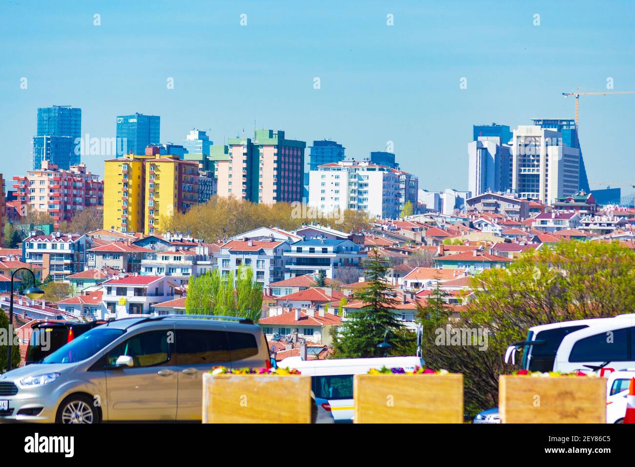 Scenic view of Ankara, Turkey’s cosmopolitan capital in central ...