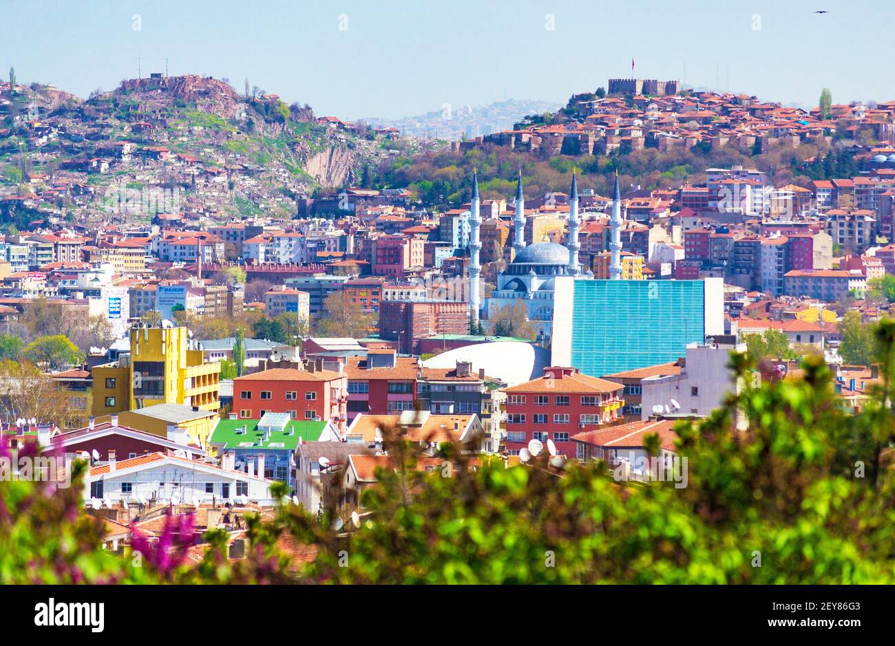 Scenic view of Ankara, Turkey’s cosmopolitan capital in central ...