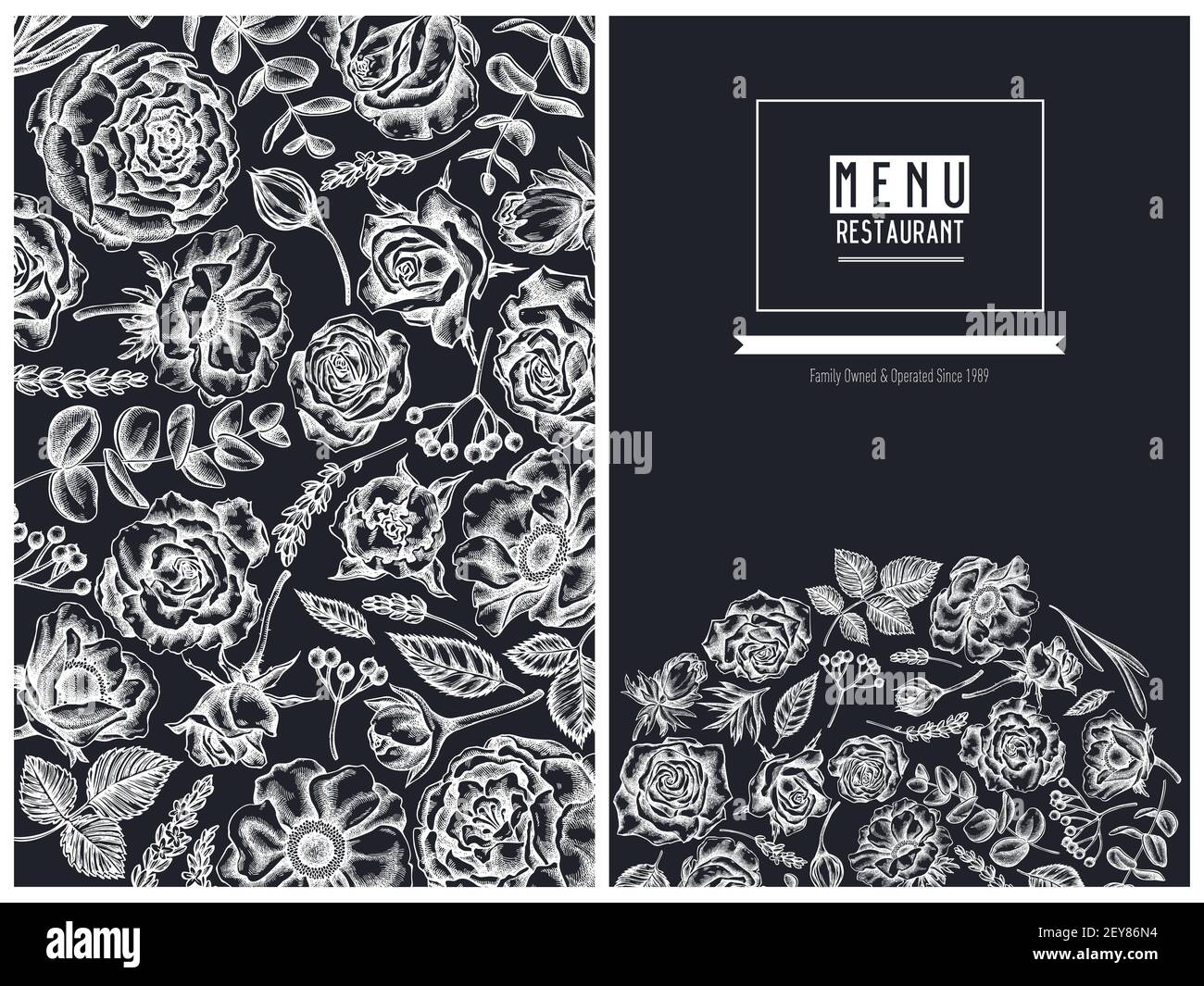 Blackboard restaurant menu provence Stock Vector Images - Alamy