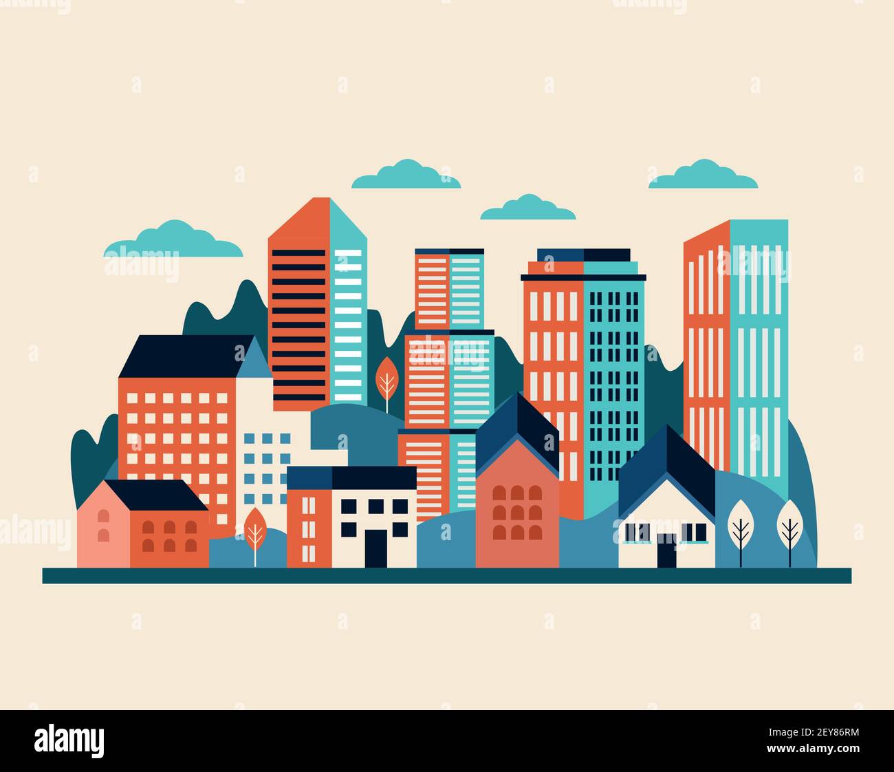 Story buildings Stock Vector Images - Alamy