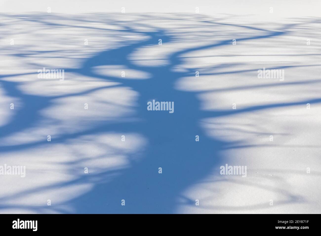 Sun casting shadows on snow hi-res stock photography and images - Alamy