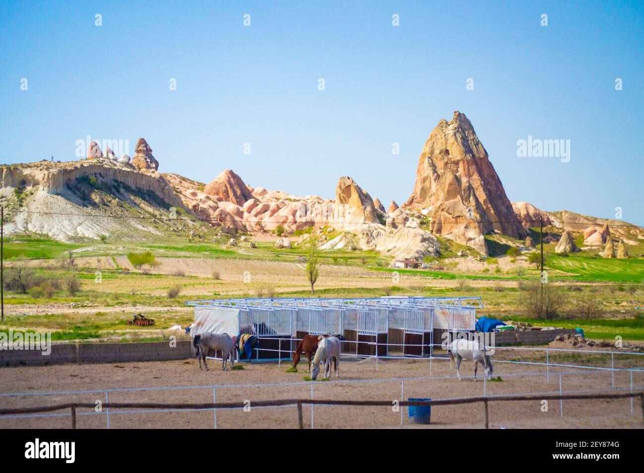 Views from Cappadocia-a semi-arid region in central Turkey, is known ...