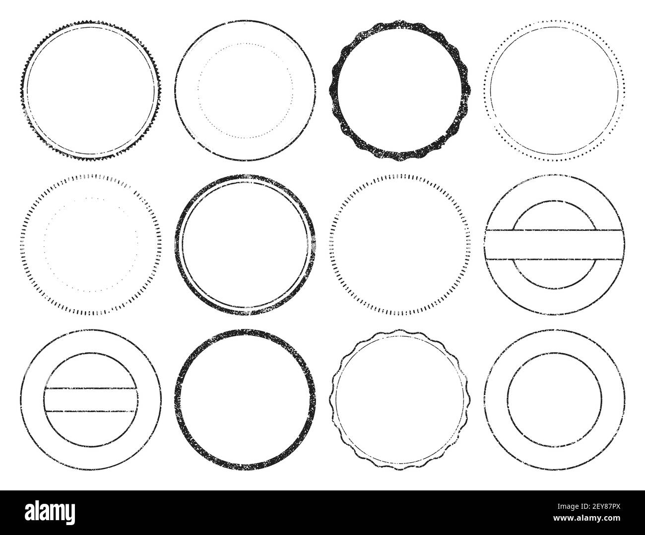 Round frame vector vectors hi-res stock photography and images - Alamy