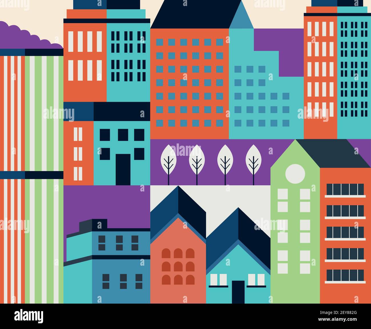 Story buildings Stock Vector Images - Alamy