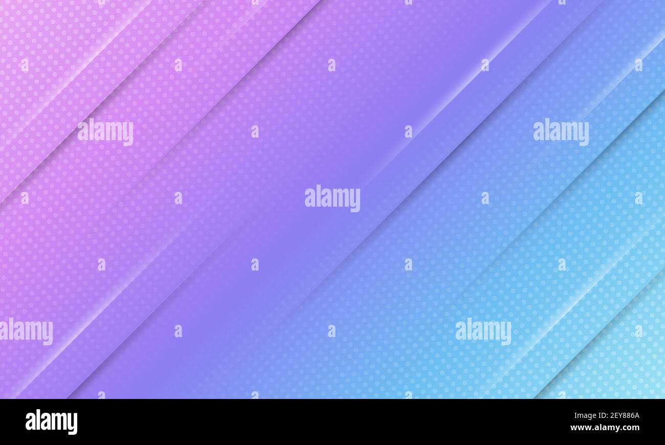 Abstract banner background blue and purple gradient with halftone style ...