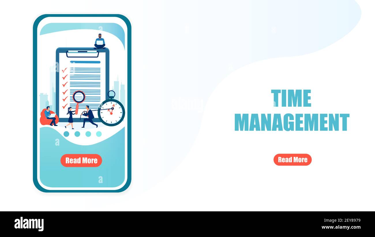 Banner project management web Cut Out Stock Images & Pictures - Alamy