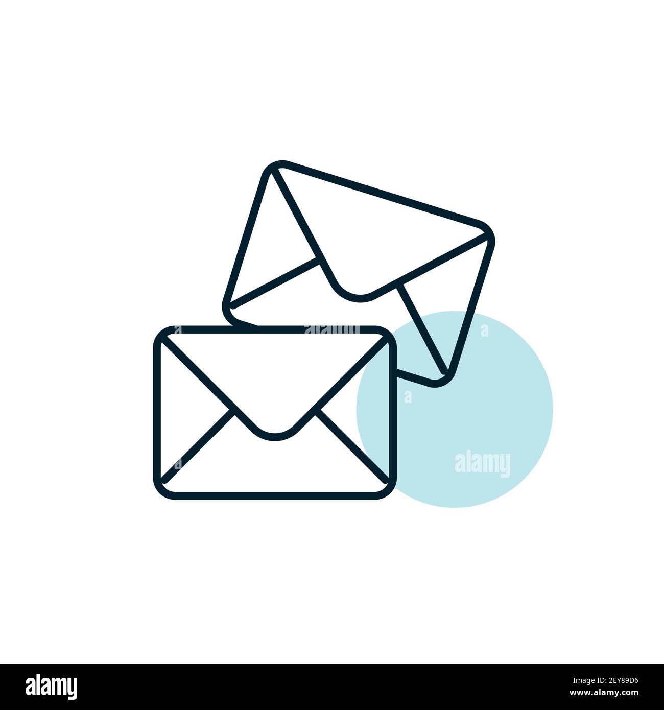 Mail outline icon. Workspace sign. Graph symbol for your web site design, logo, app, UI. Vector ...