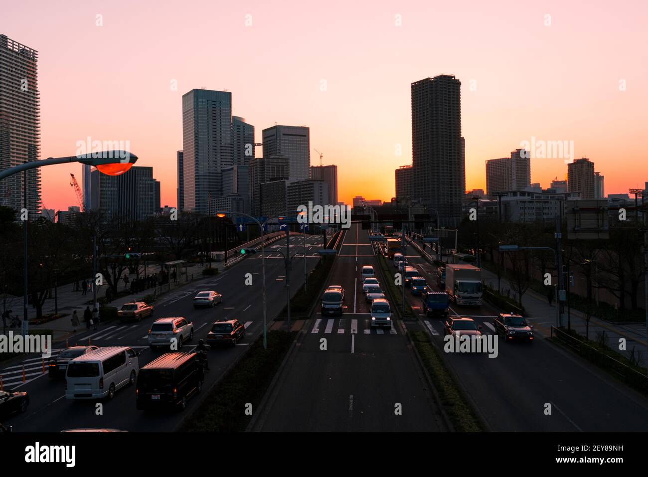 Skyscrapers stand in Harumi and Tsukishima area in Tokyo Japan Stock ...