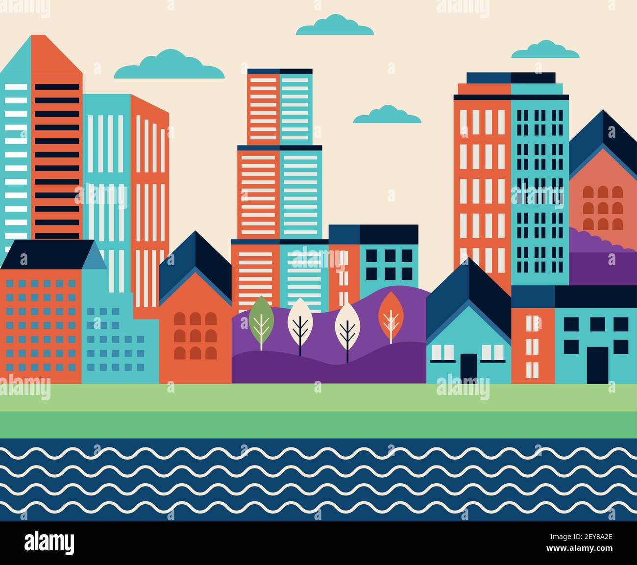 Story buildings Stock Vector Images - Alamy