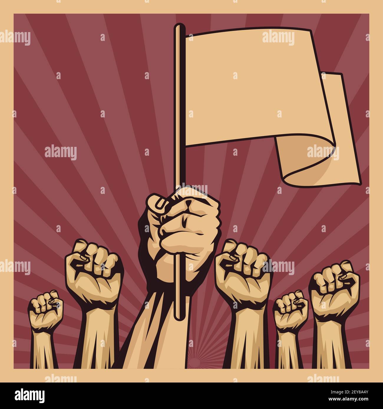 six hands protesting Stock Vector Image & Art - Alamy