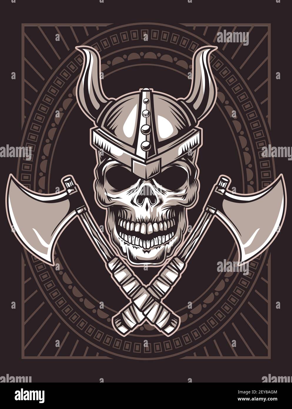 skull and axes Stock Vector Image & Art - Alamy