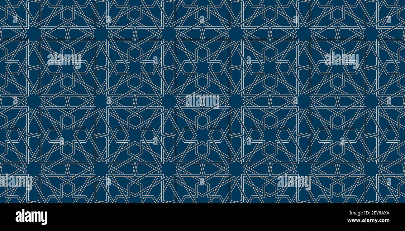 Geometric Islamic Seamless Pattern for decoration greeting card or ...