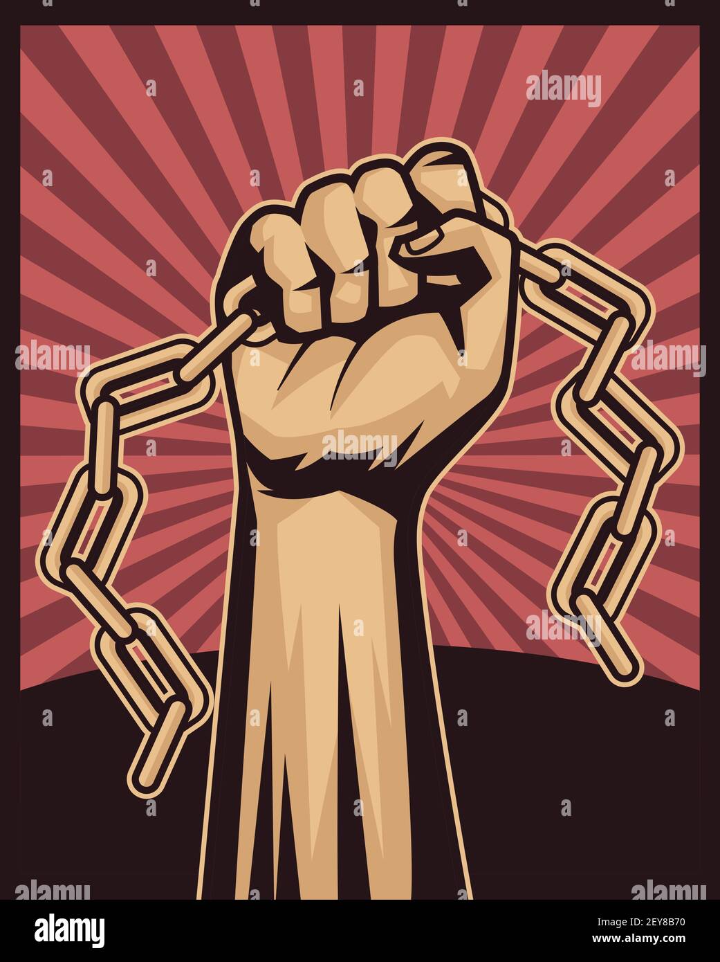 hand and chain Stock Vector Image & Art - Alamy