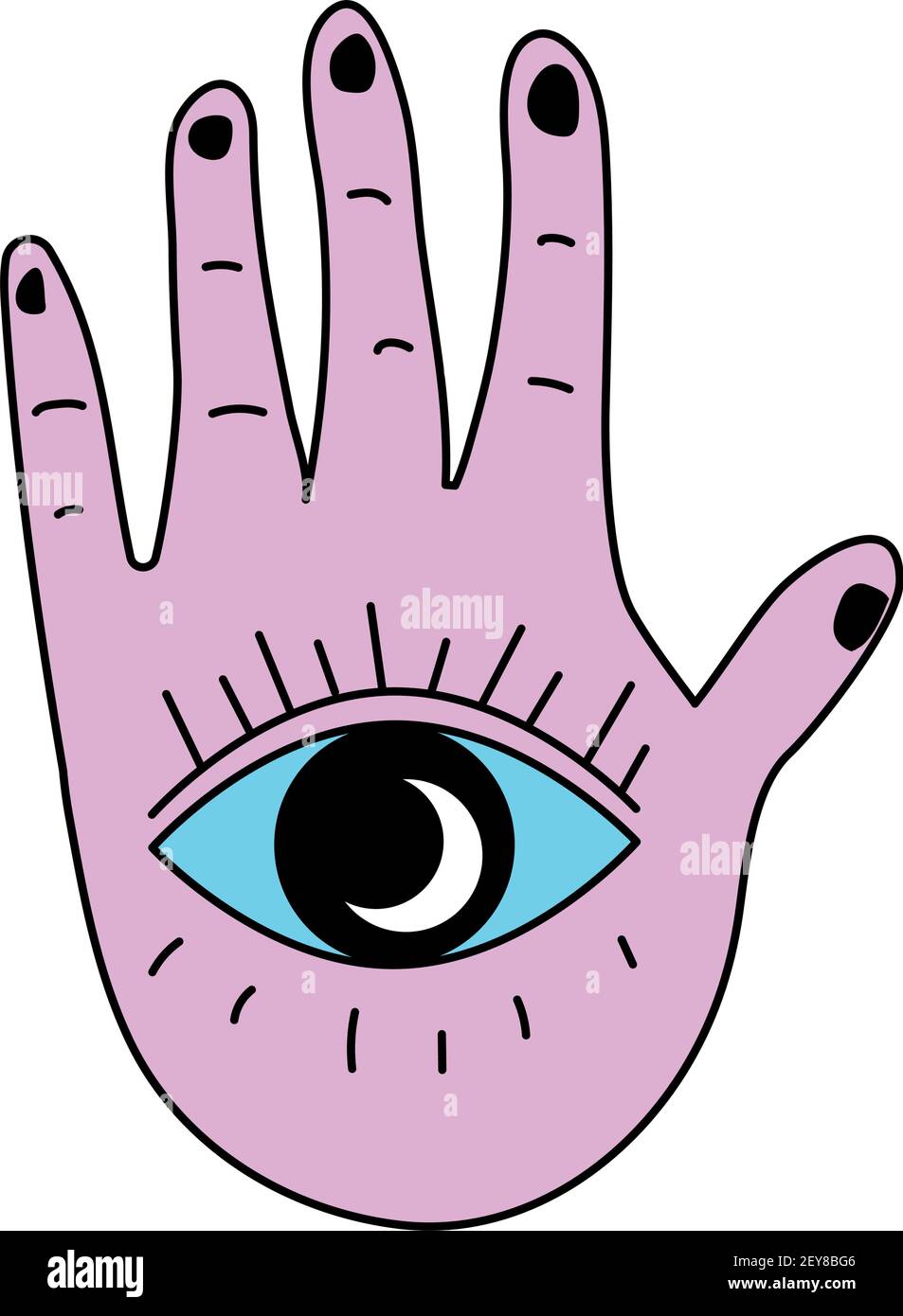 hand with eye Stock Vector Image & Art - Alamy