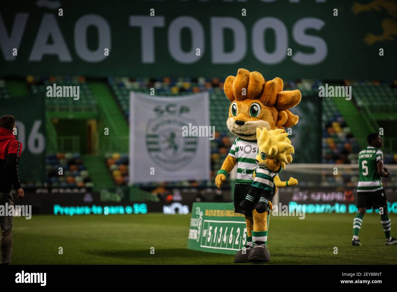 Jubas, sporting mascote during the men’s Liga NOS game between Sporting ...