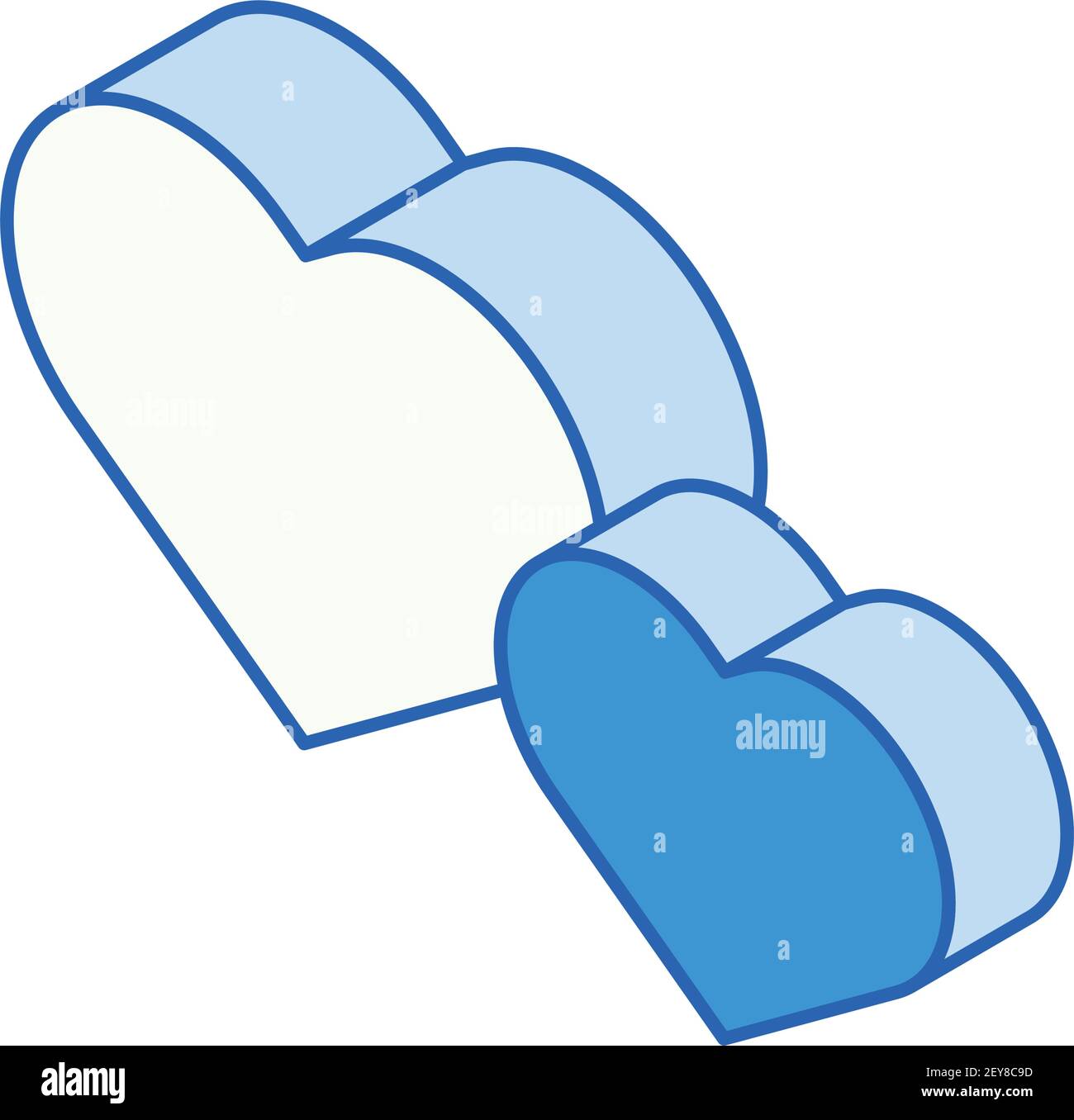 isometric hearts icons Stock Vector Image & Art - Alamy