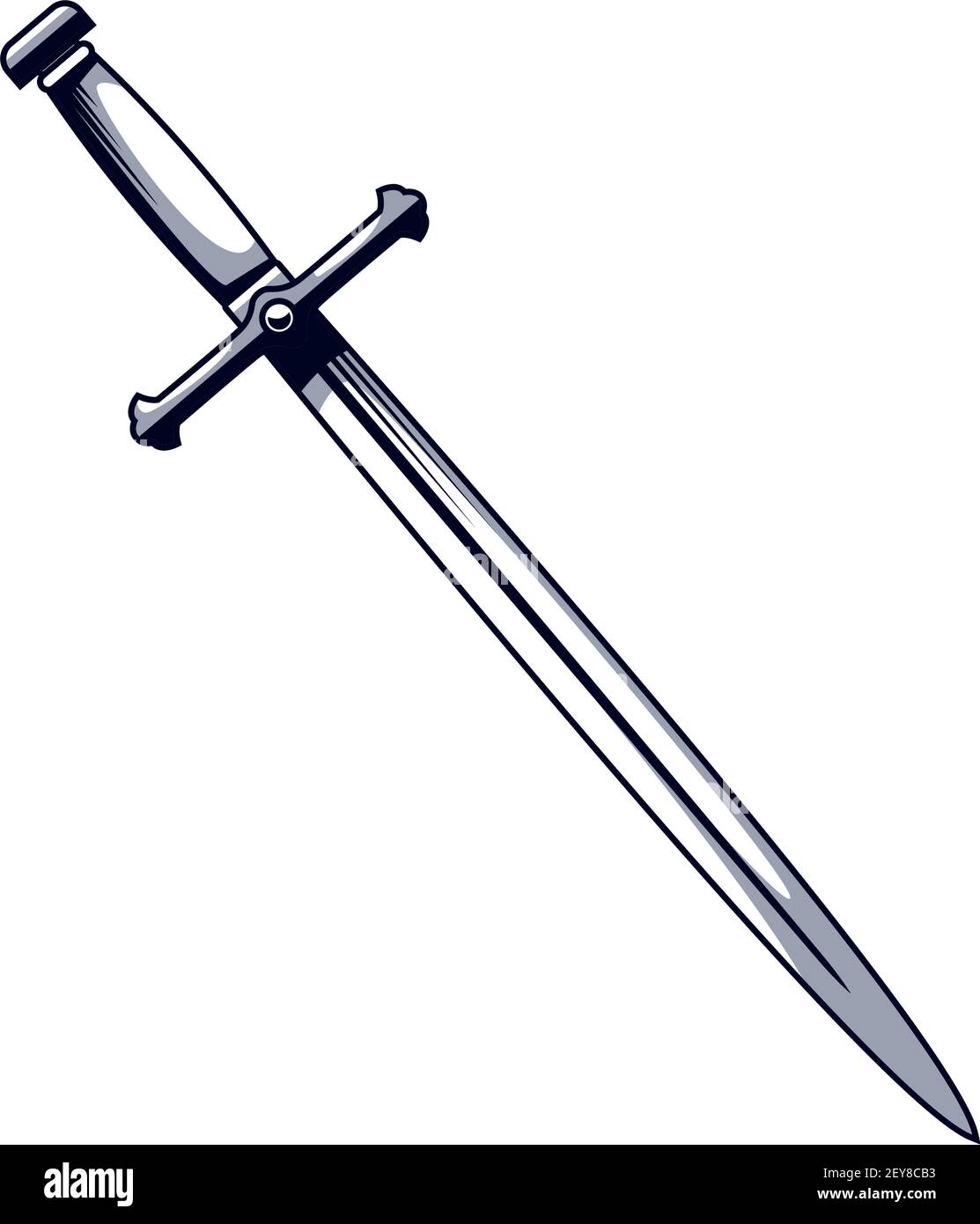 sword weapon drawn Stock Vector Image & Art - Alamy