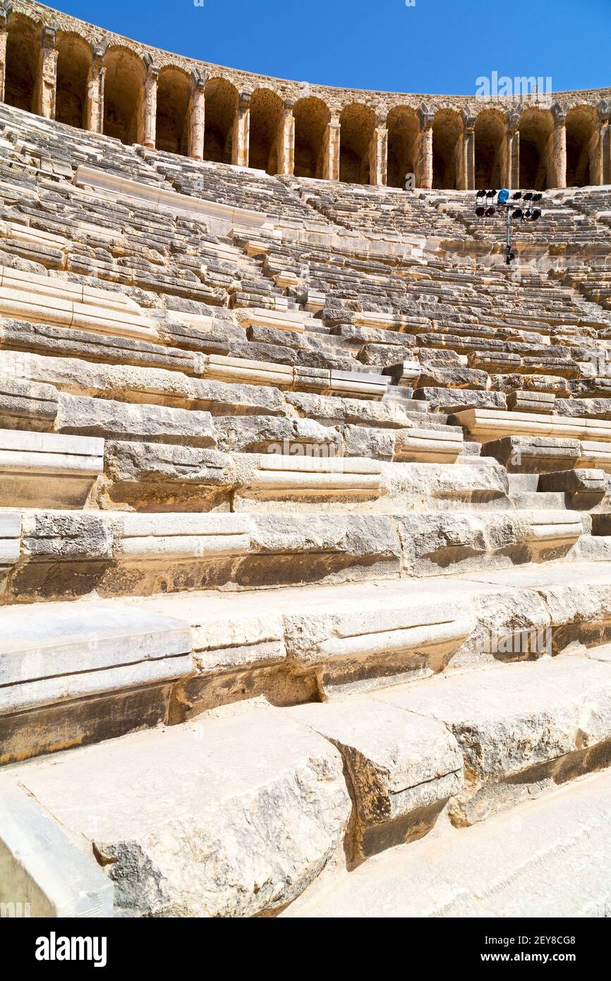 Sky in turkey europe aspendos Stock Photo - Alamy