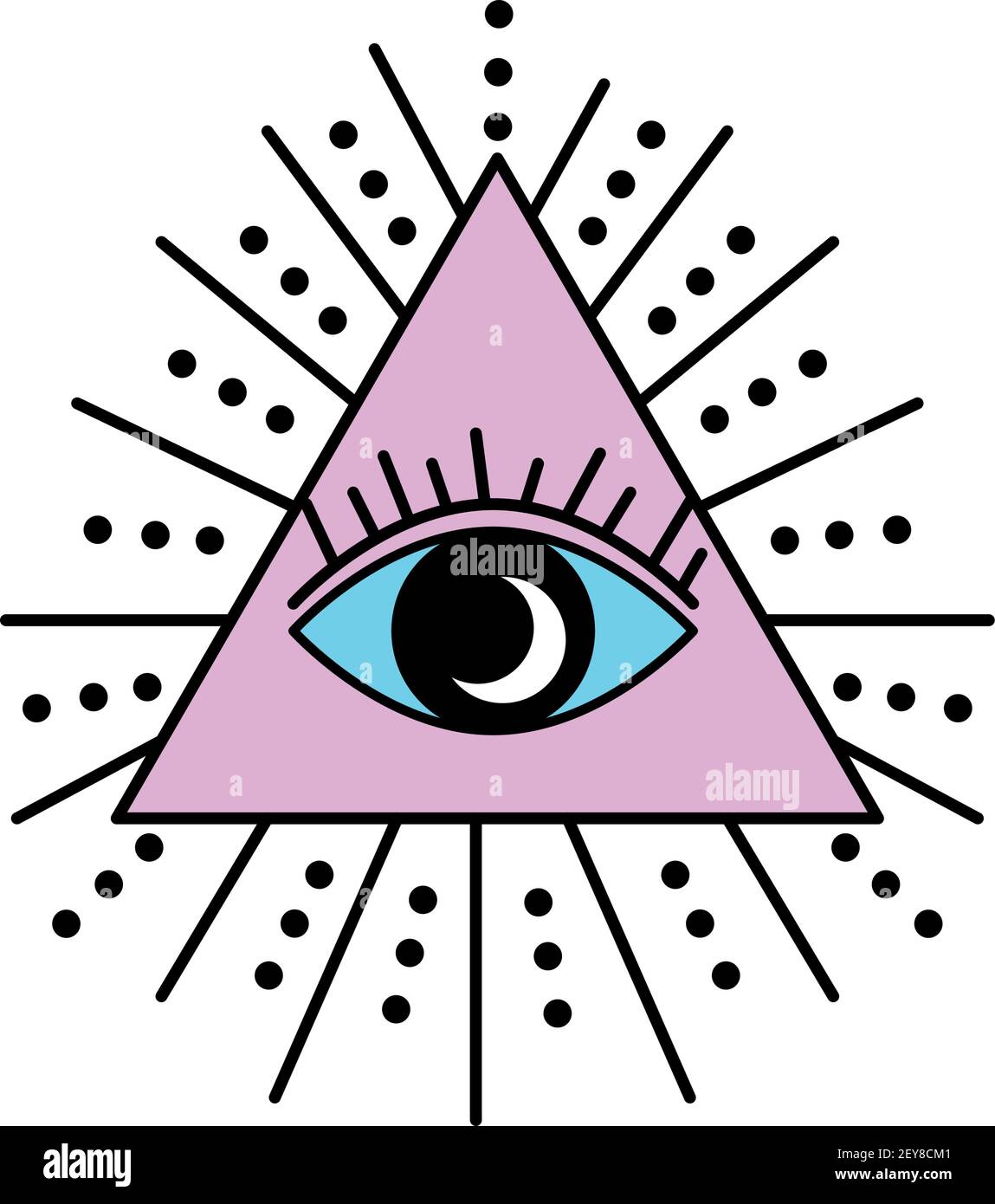 eye in triangle Stock Vector Image & Art - Alamy