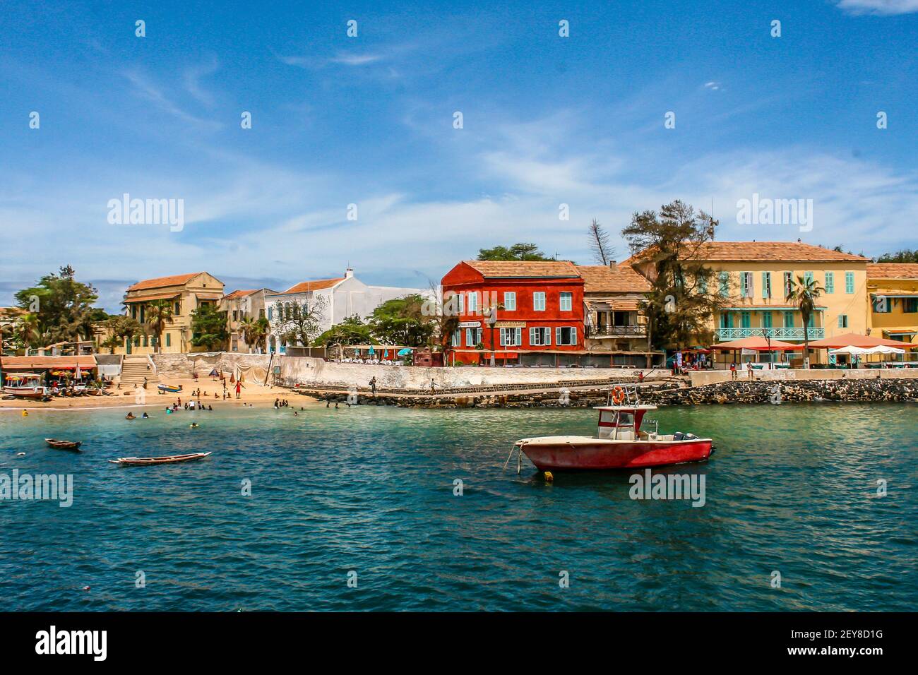 Senegal, Dakar, island of Goree, island of the slave trade. The island ...