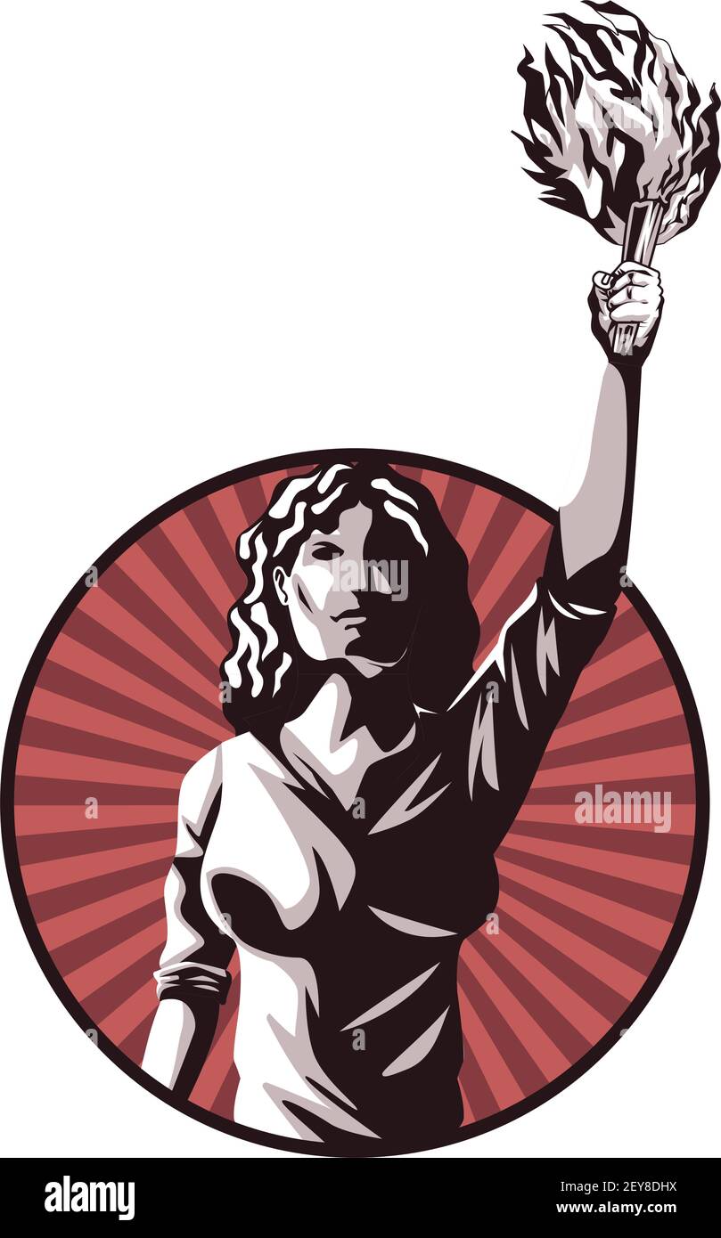 Torch of the revolution Stock Vector Images - Alamy