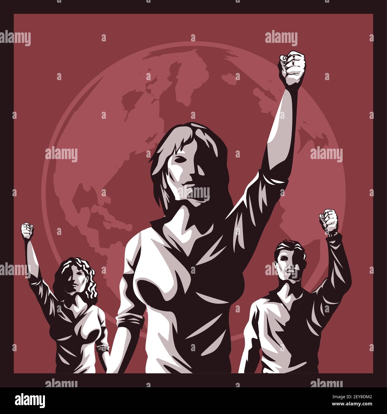 Three_persons Stock Vector Images - Alamy