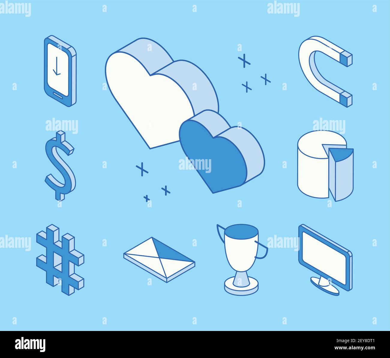 ten media icons Stock Vector Image & Art - Alamy