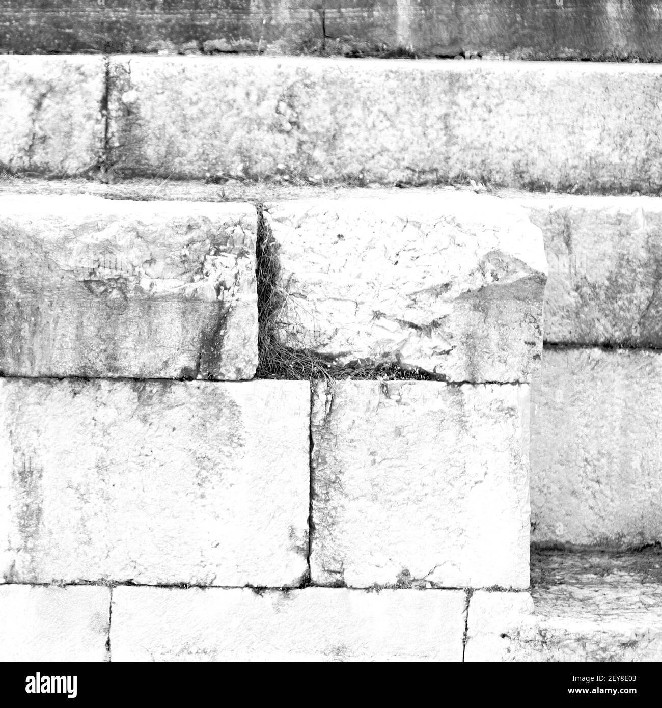 Gray brick in turkey the texture abstract of a ancien wall and ruined ...