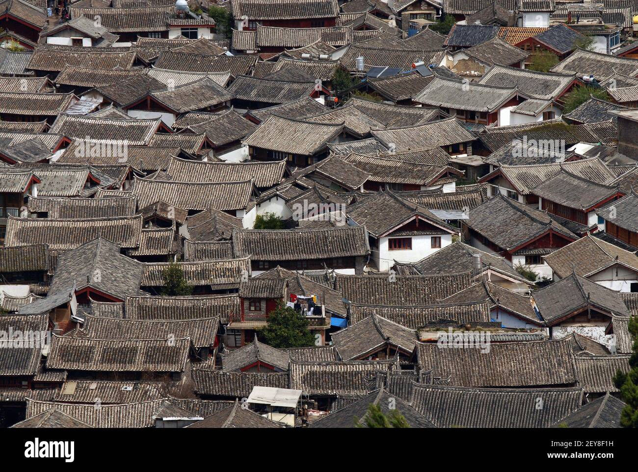 VIEW FROM WANGU PAVILION LIJIANG, YUNNAN PROVINCE, CHINA. PIC MIKE ...