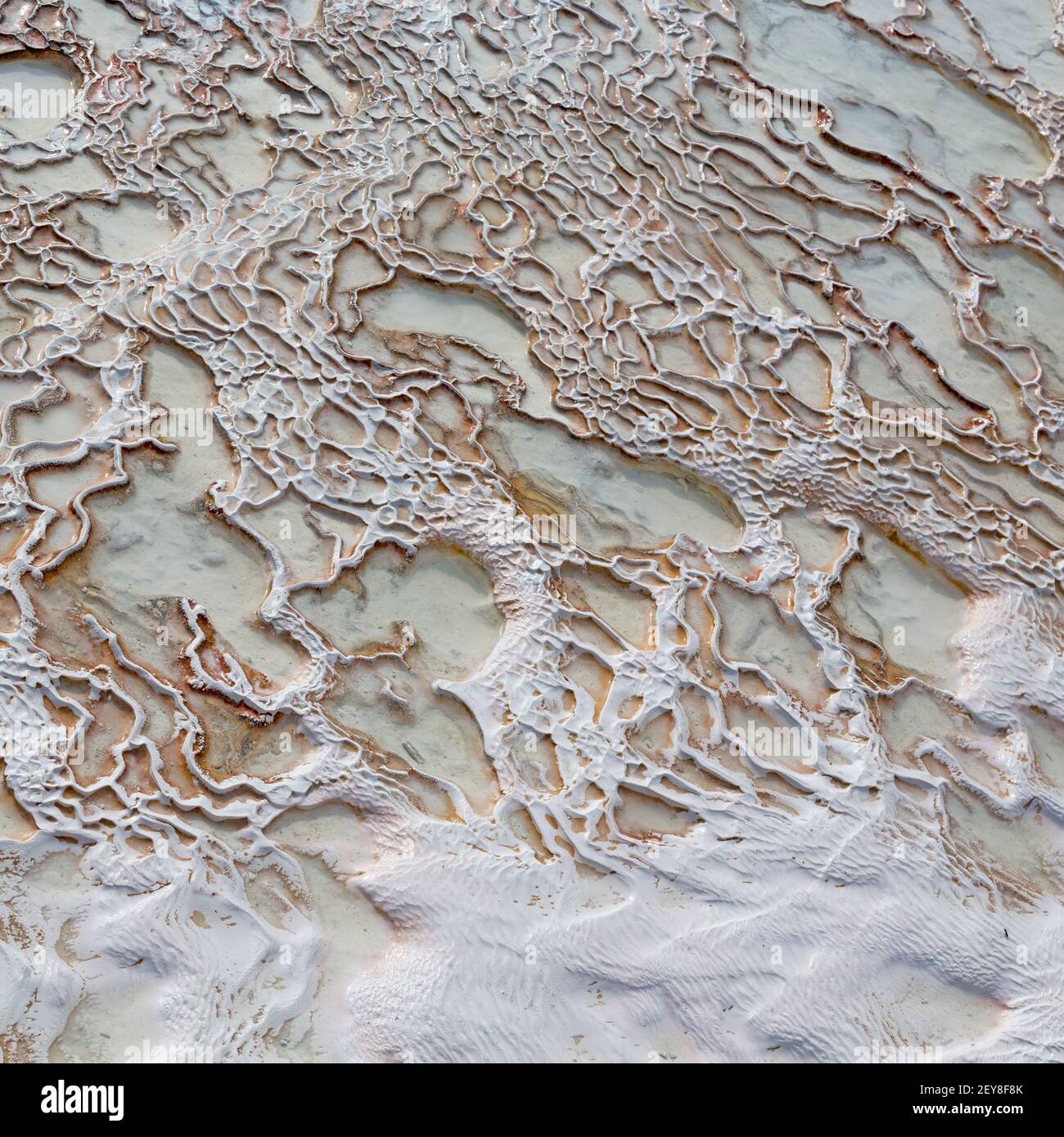 Abstract in pamukkale turkey asia the old calcium bath and travertine ...