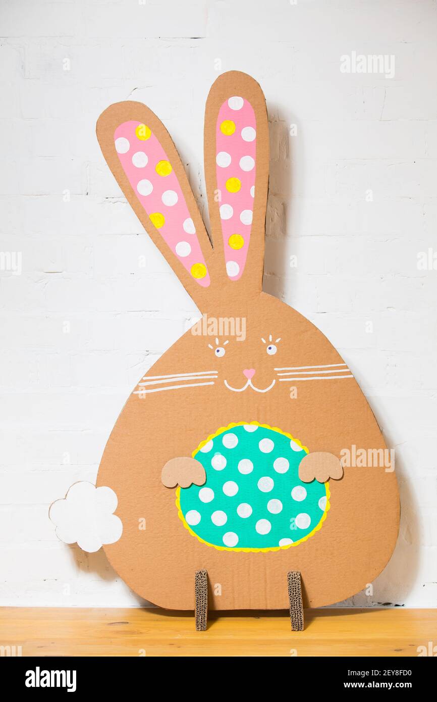 Easter card composition rabbit hi-res stock photography and images - Alamy