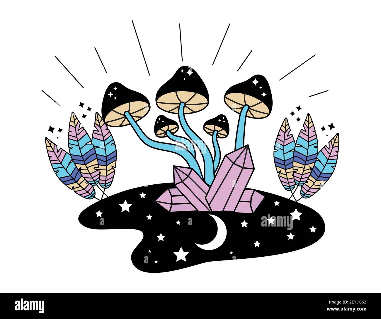 Quartz Plant Stock Vector Images - Alamy