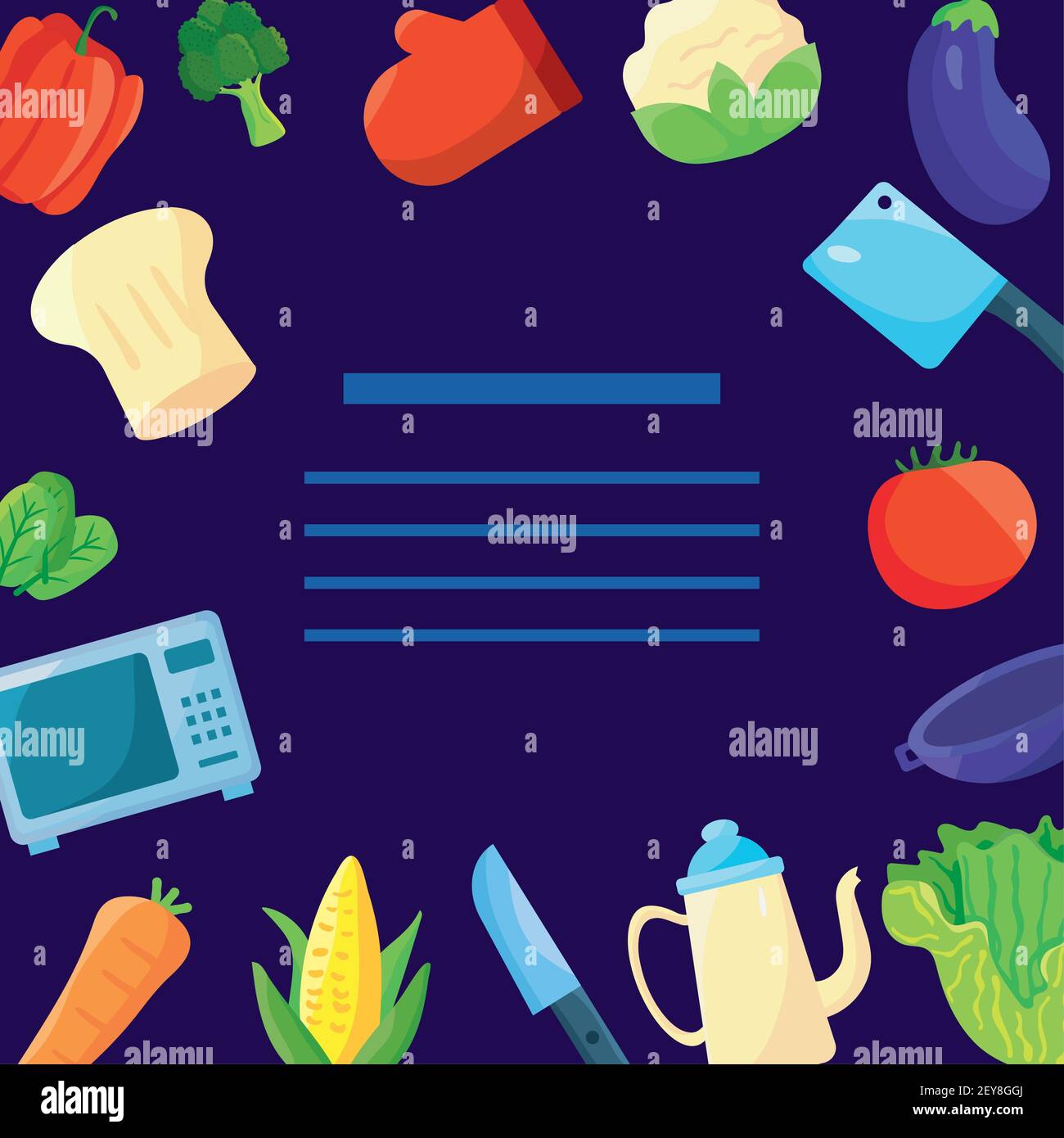 kitchenware cook icons Stock Vector Image & Art - Alamy