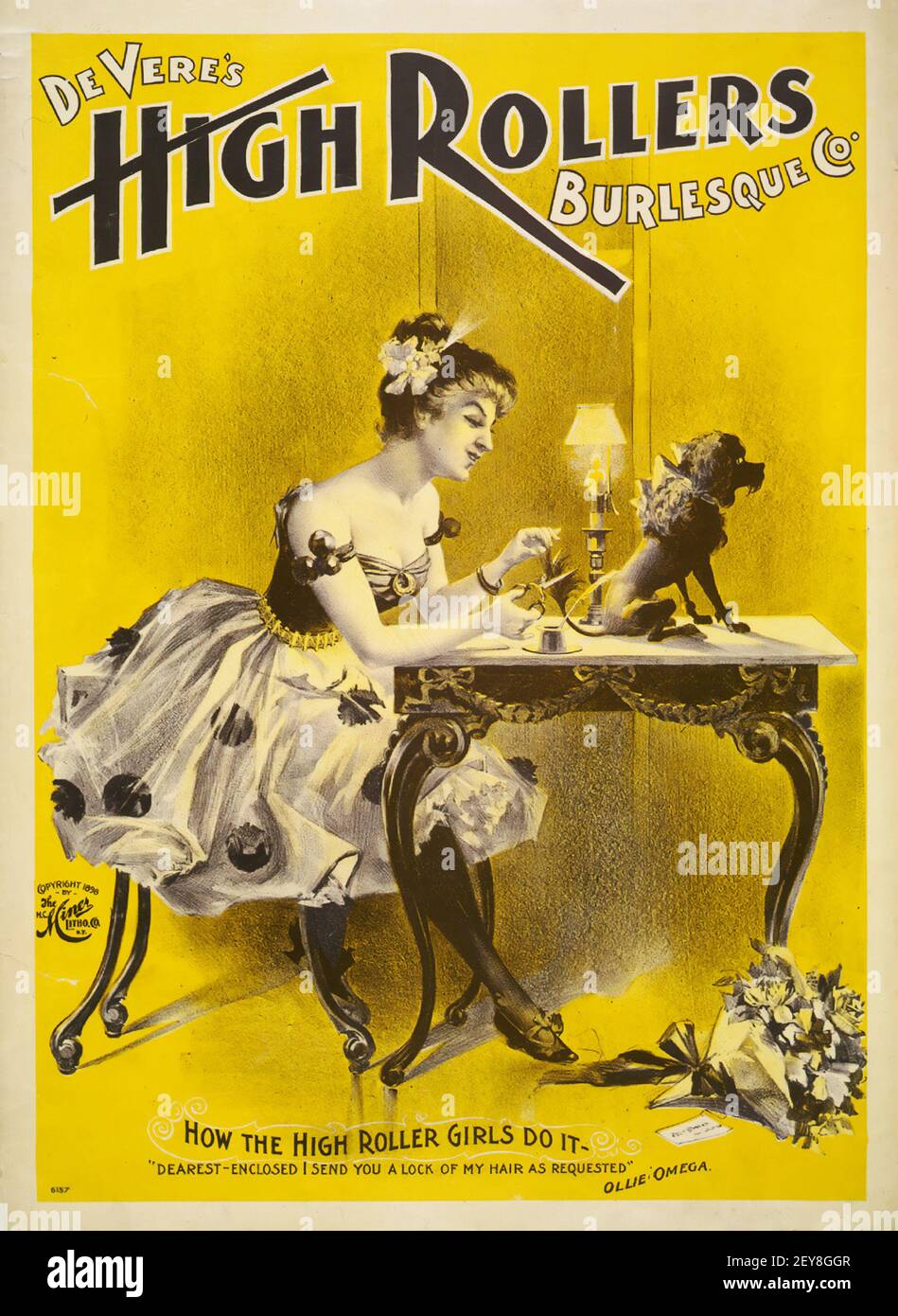 The High Rollers Extravaganza Co. Burlesque. Poster / advertisment ...