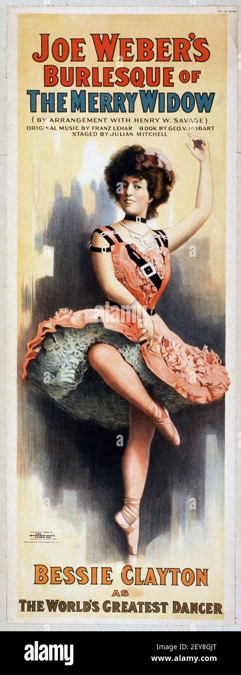 Vintage burlesque poster hi-res stock photography and images - Alamy