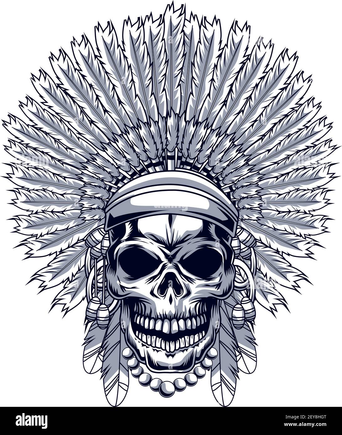 Indian Skull Vector