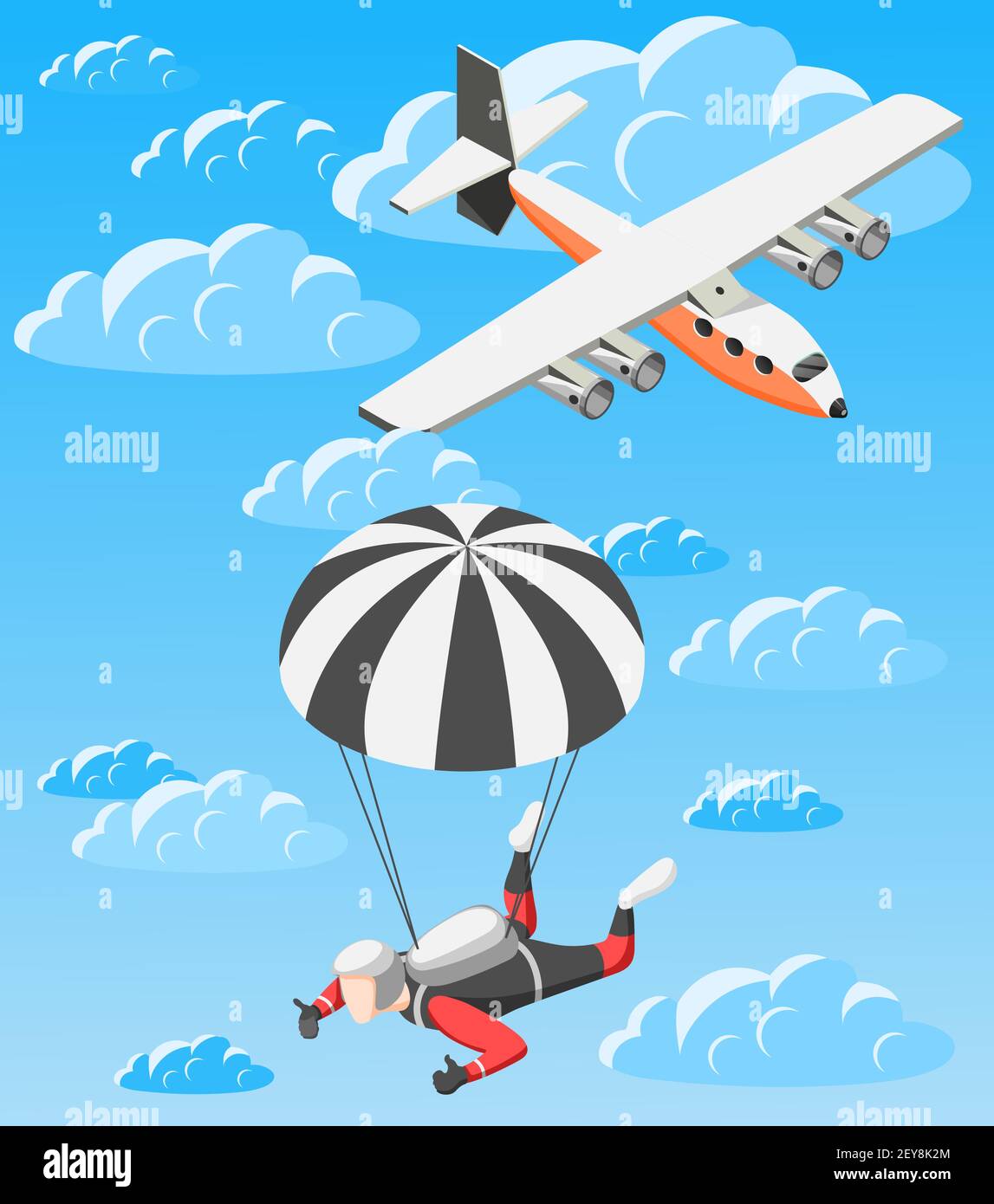 Paraglider Stock Vector Images - Alamy