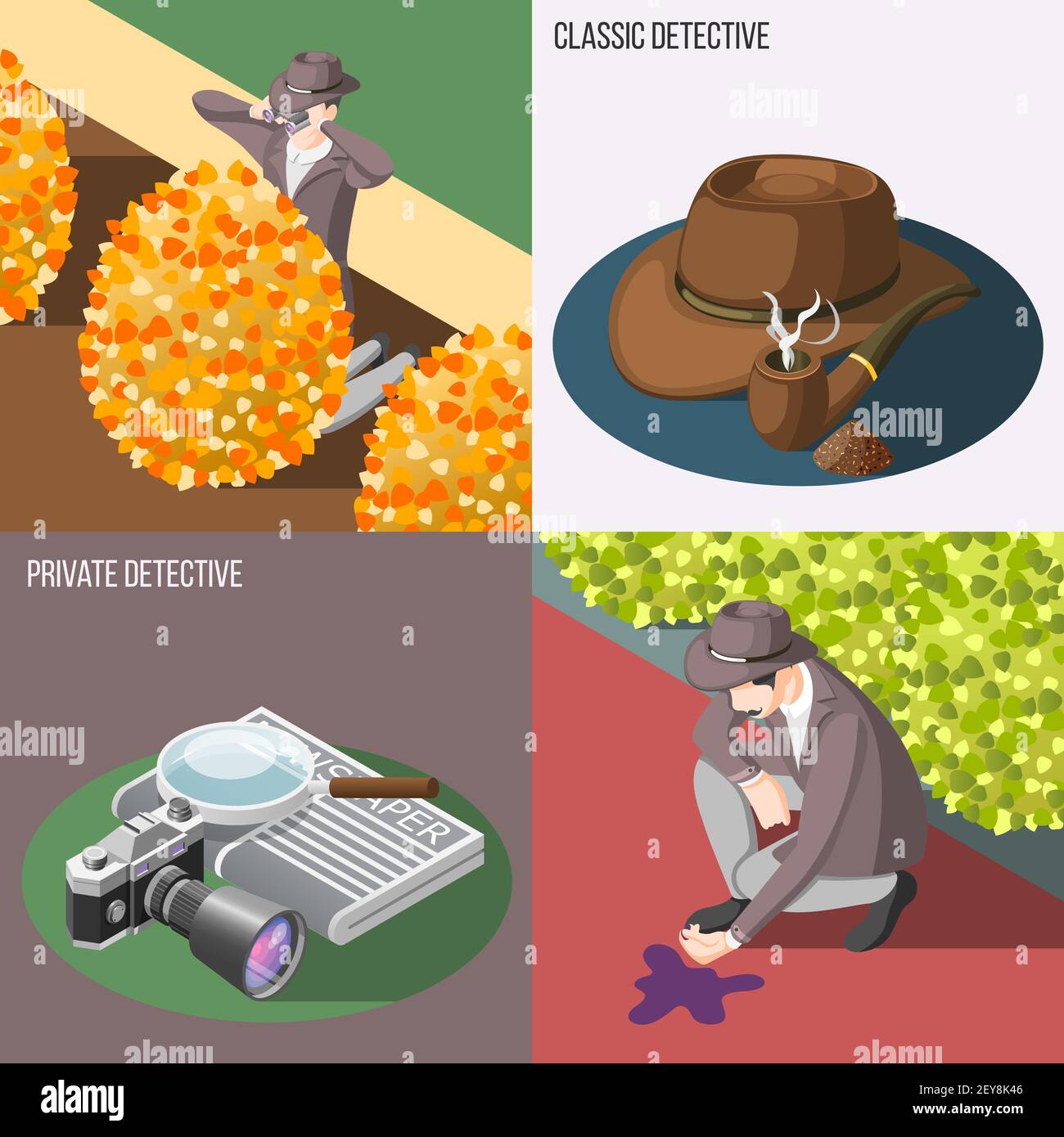 Secret detection Stock Vector Images - Alamy