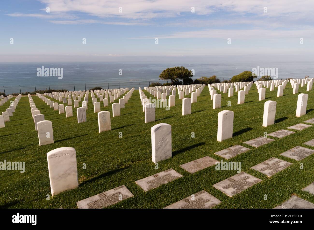 Fort Rosecrans National Cemetery Cabrillo National Monument Stock Photo ...