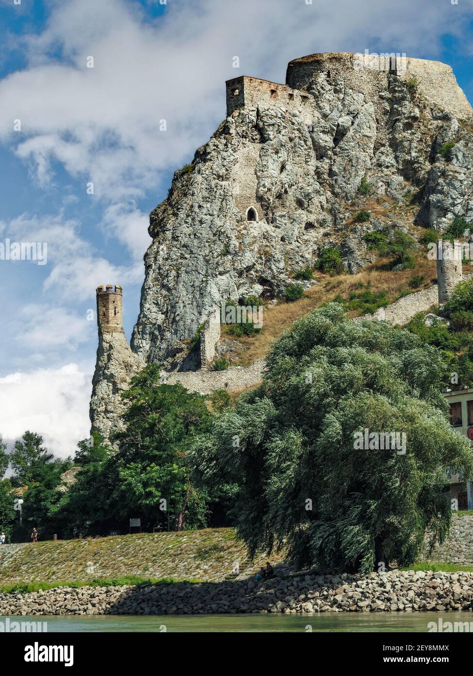 DEVIN, SLOVAKIA - JUNE 10, 2020: Ruins of Devin Castle with Maiden ...