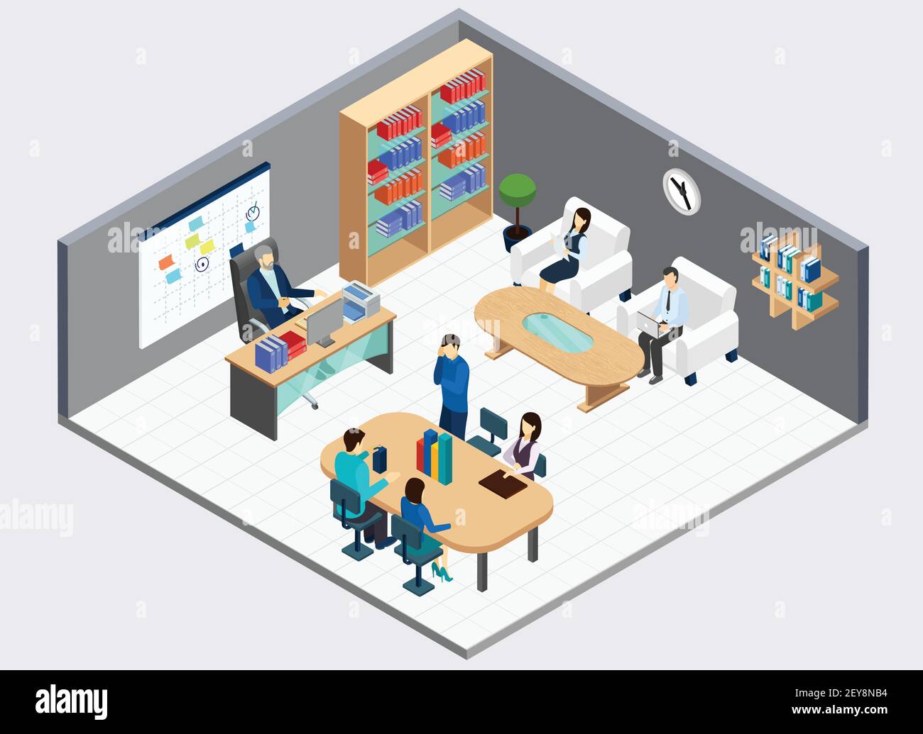 Interior meeting place Stock Vector Images - Alamy