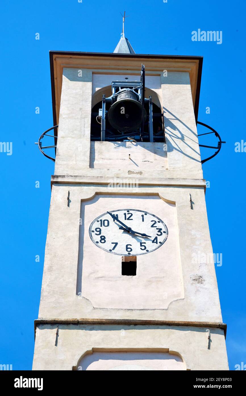 Monument clock tower in italy europe old stone Stock Photo - Alamy