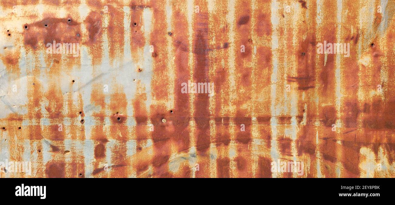 Very Rough Metal Exterior Wall of a Rural Outbuilding Stock Photo - Alamy