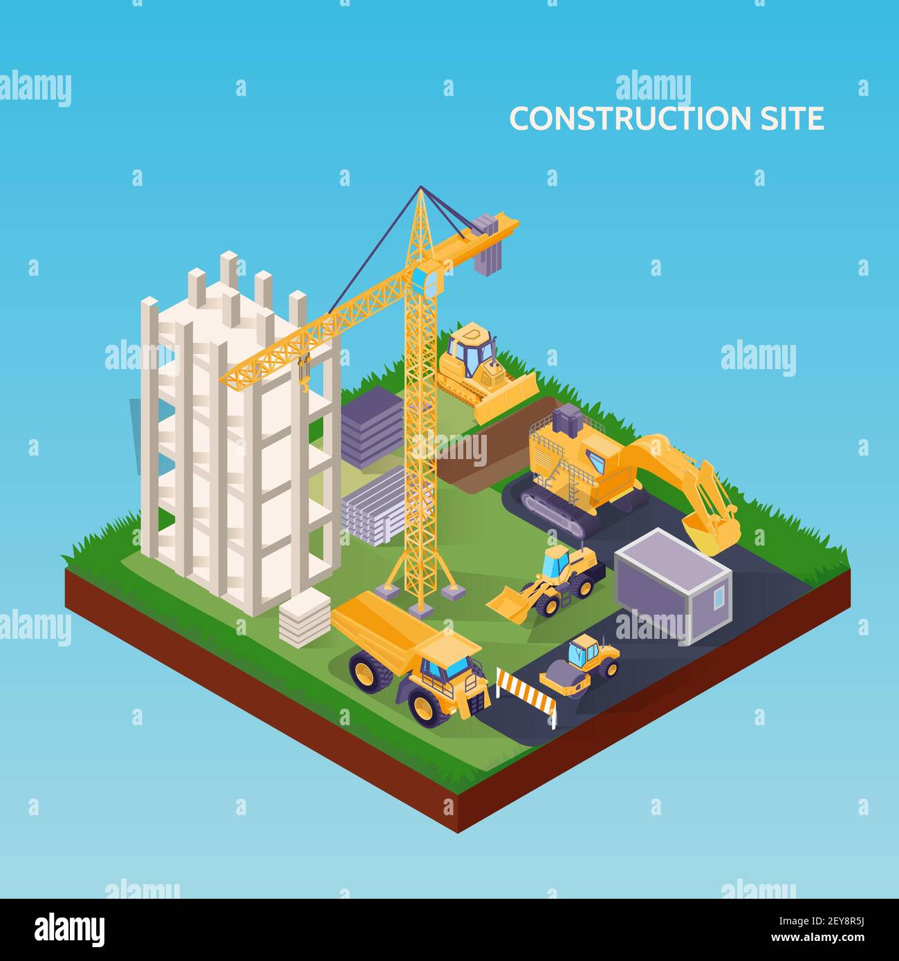 Construction Site Illustration