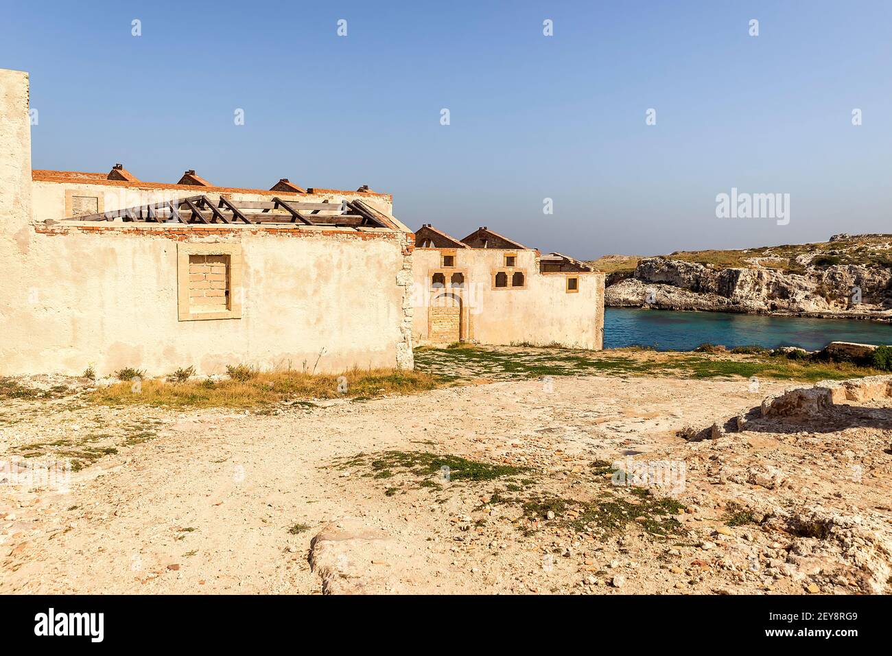 Ancient Ruins of The Tonnara di Santa Panagia (Tuna Fishery) In ...