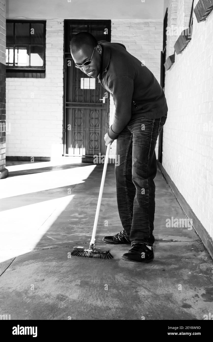 South african man soweto Black and White Stock Photos & Images - Alamy