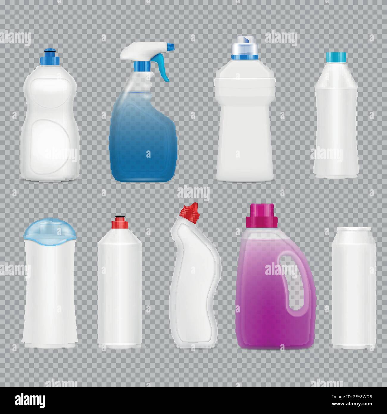 !Detergent Bottles Transparent Set Stock Vector Image & Art - Alamy