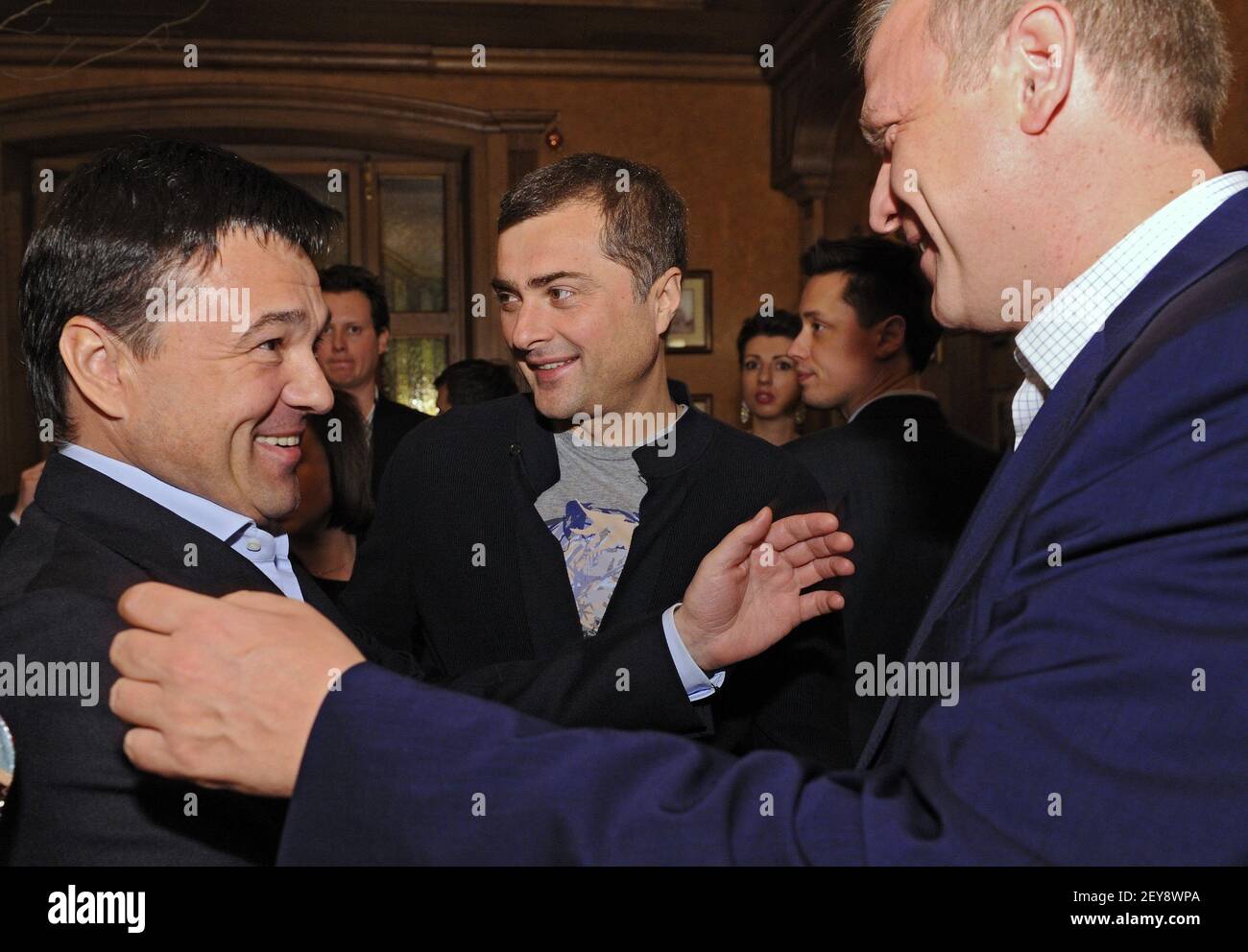 From left to right: Moscow Region Governor Andrei Vorobyov, Russian ...