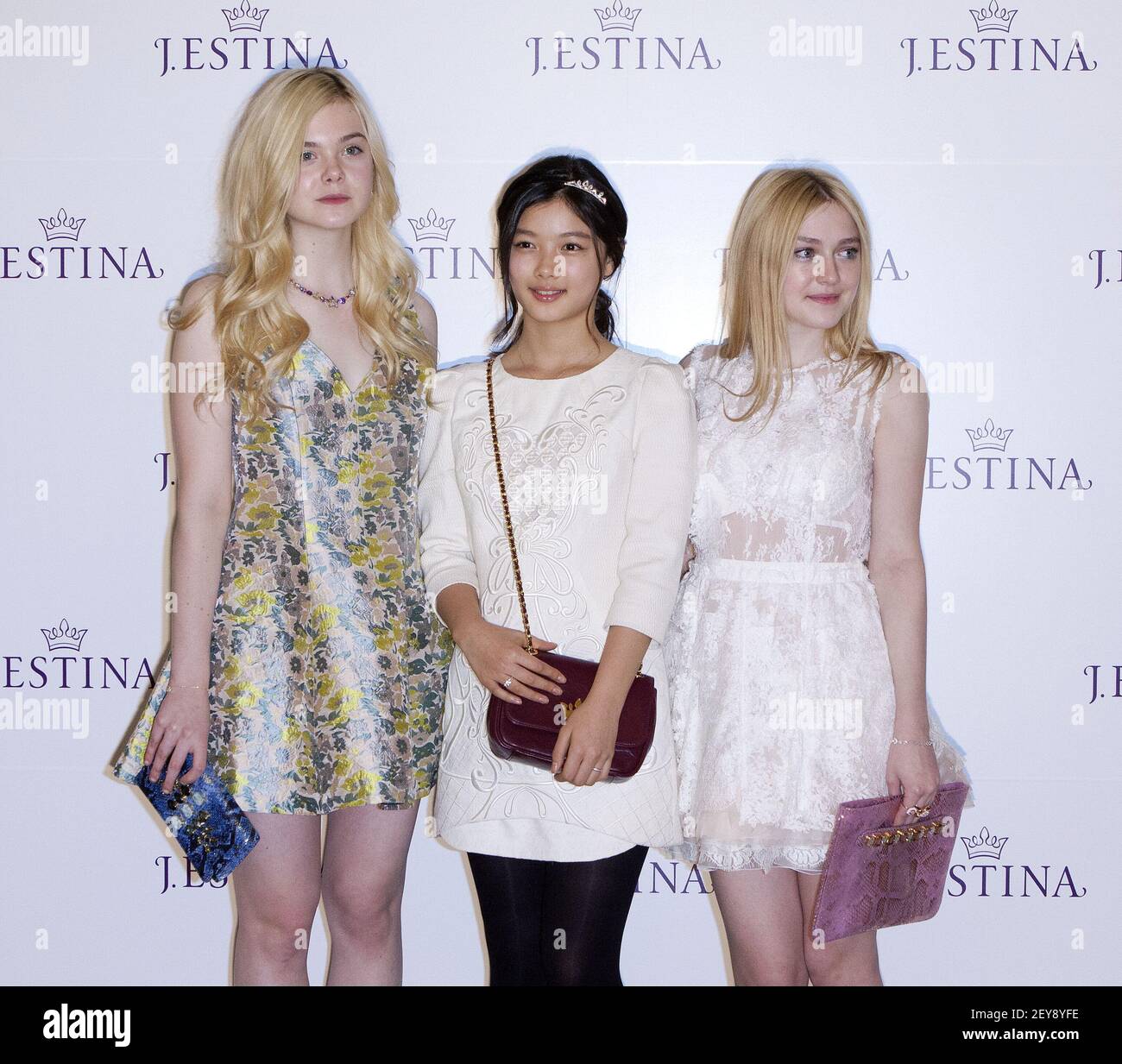 7 January 2013 - Seoul, South Korea - (R to L) American actress Dakota ...