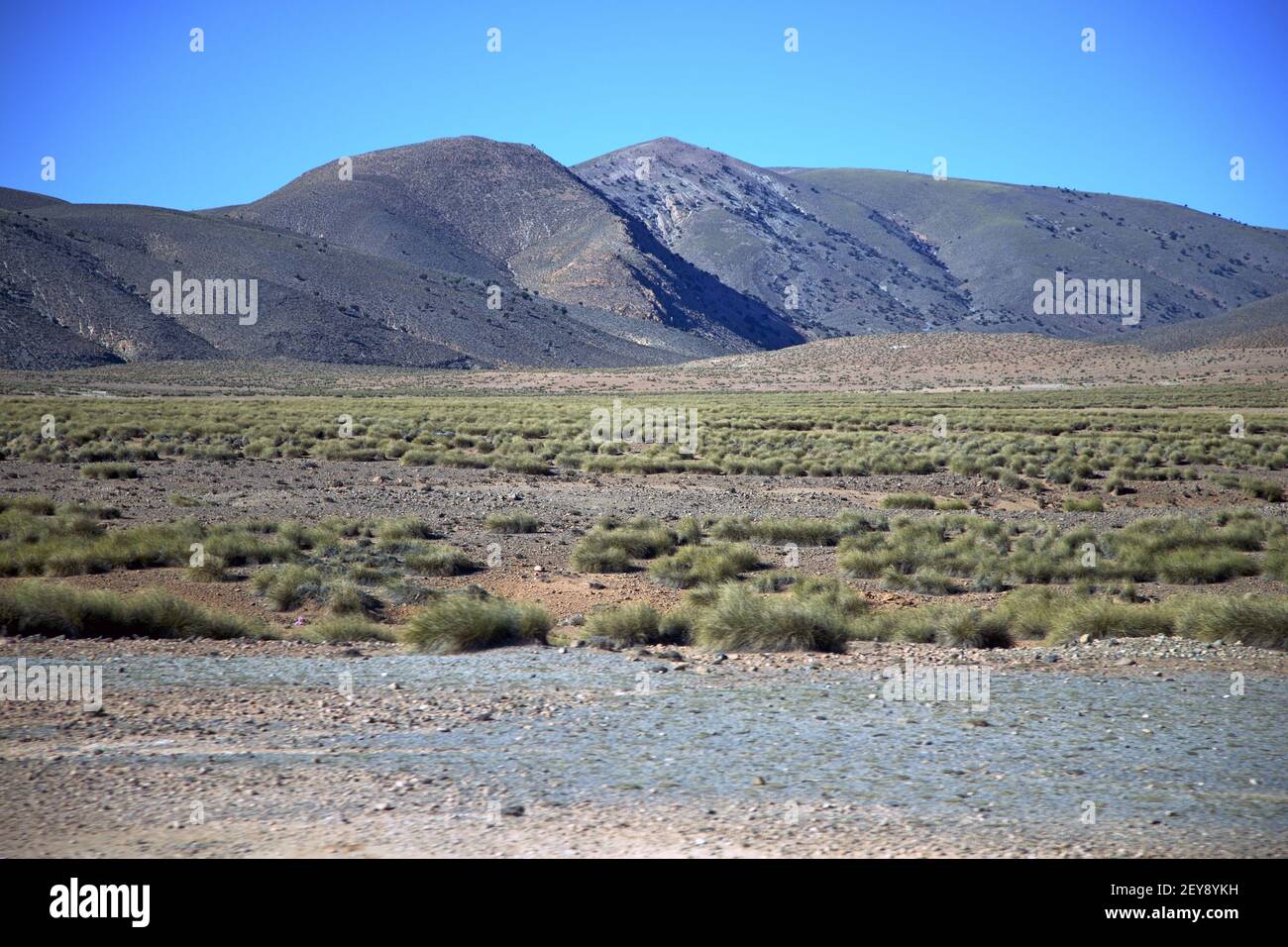 Valley hill in atlas dry mountain ground Stock Photo - Alamy